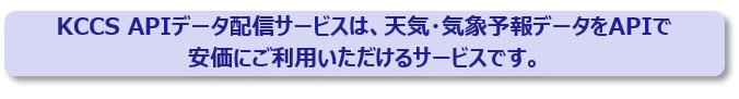 KCCS APIサービス